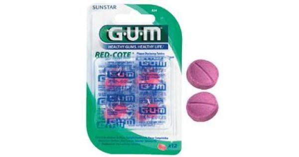 GUM RED-COTE RIV PLACCA 12PAST