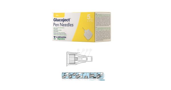 GLUCOJECT PEN NEEDLES 5MM G31