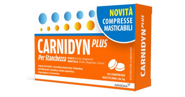 CARNIDYN PLUS 18 COMPRESSE MASTICABILI