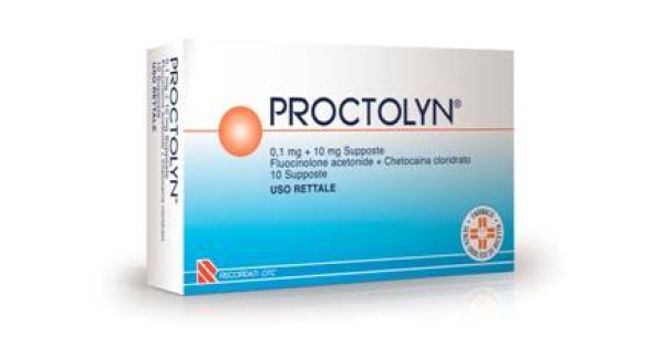 PROCTOLYN*10 supp 0,1 mg + 10 mg