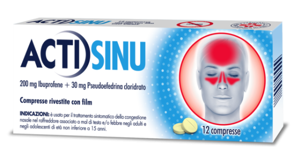 ACTISINU*12 cpr riv 200 mg + 30 mg
